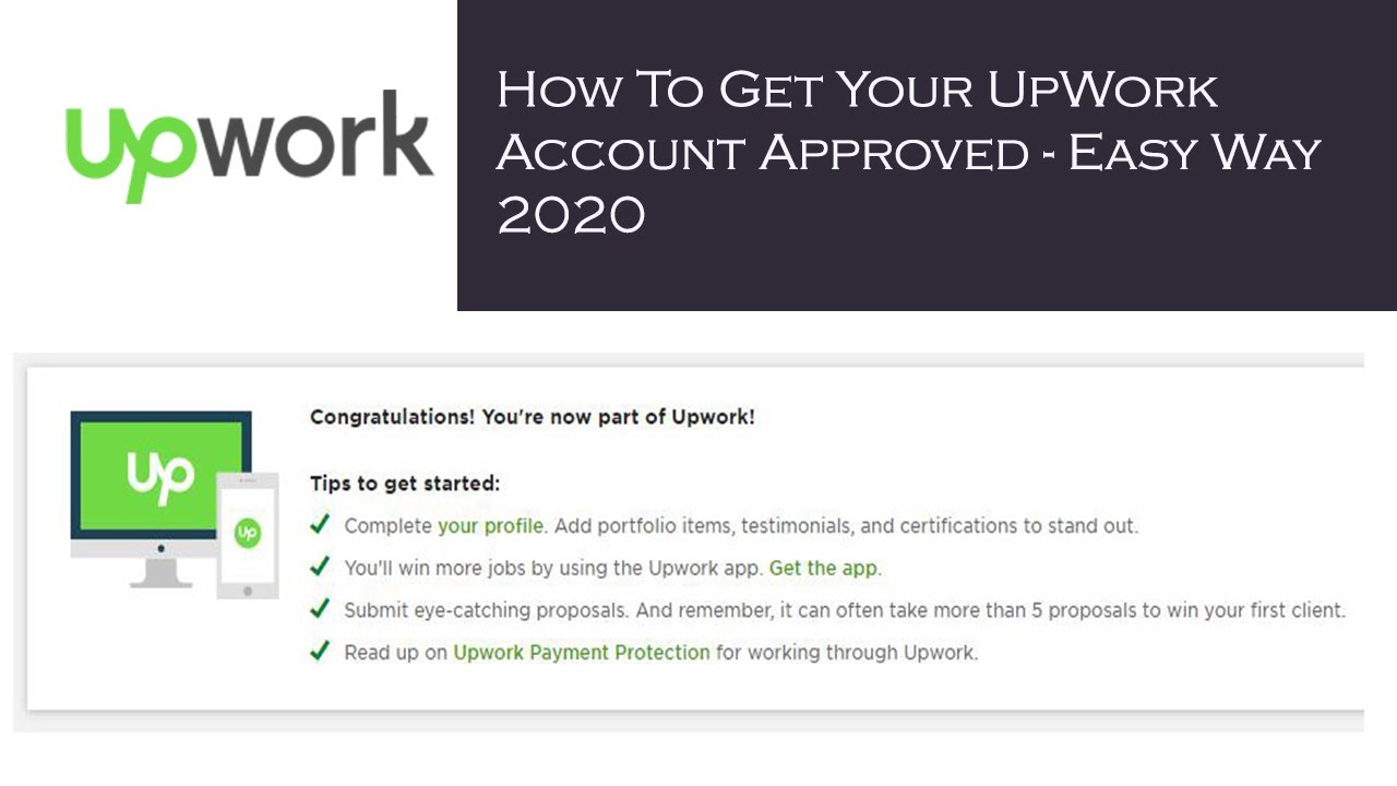 How To Create And Approve Upwork Account Easy Way 2020 - YouTube