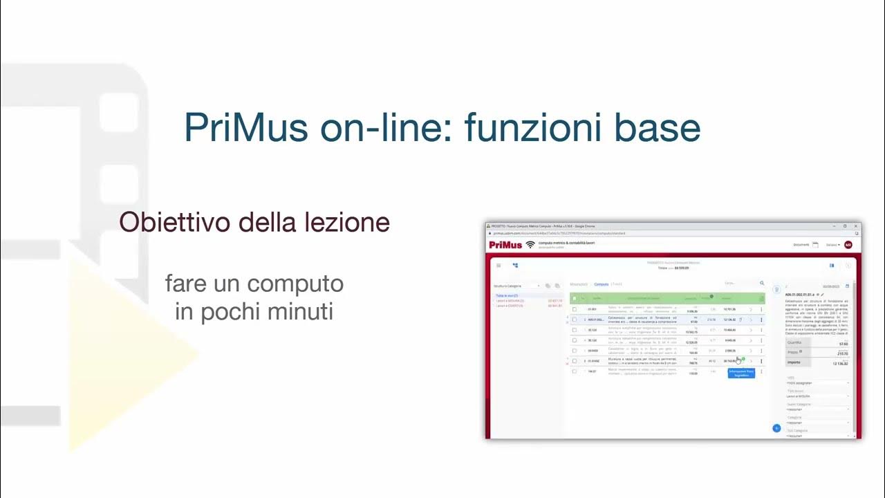 Tutorial usBIM.platform - PriMus on-line: funzioni base - ACCA software - YouTube