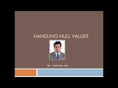 59 (B) - Handling NULL Values in SQL and NVL Function : By Abhishek ...