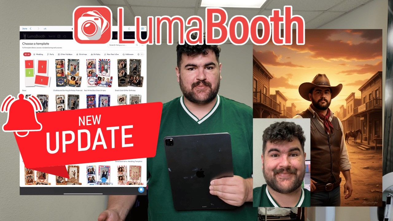 NEW LUMABOOTH UPADTE TUTORIAL - AI, NEW DASHBOARD, PREMADE TEMPLATES ...