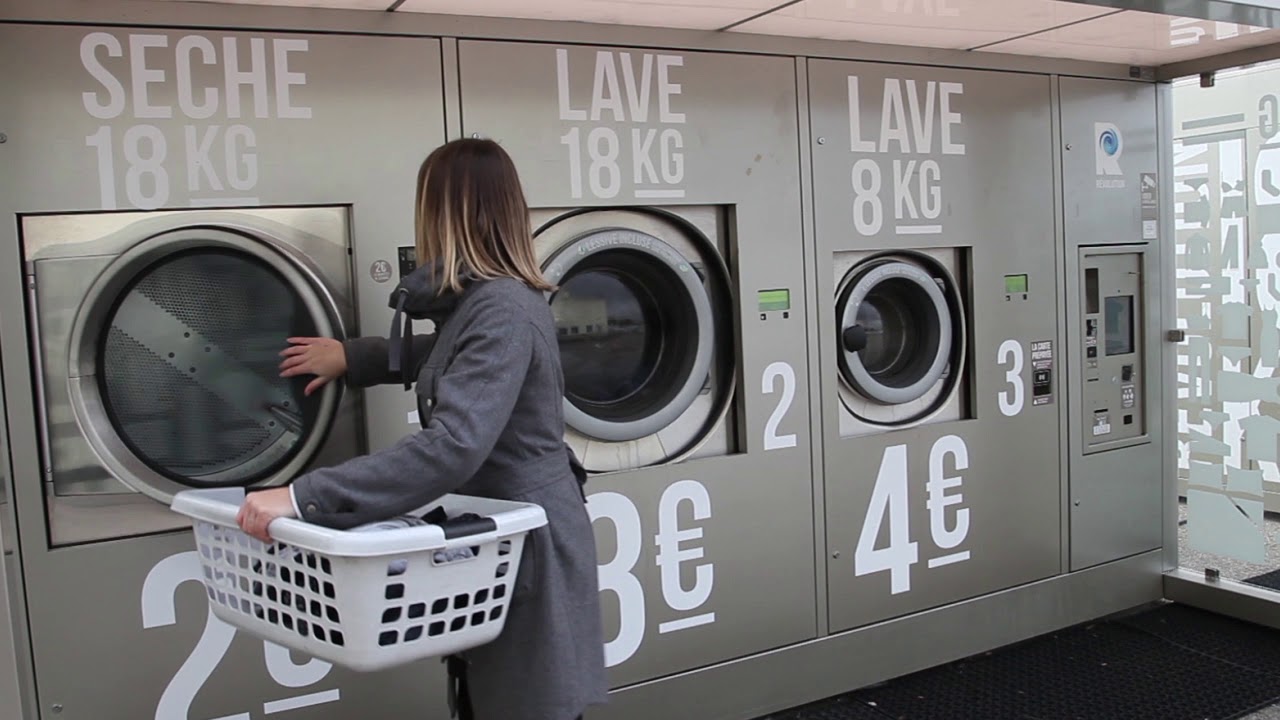 Laundry kiosks - Revolution - YouTube