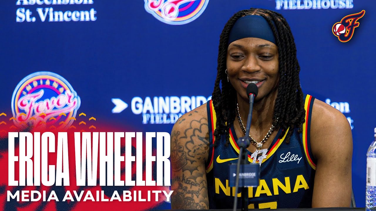Erica Wheeler Media Availability | Indiana Fever Media Day - YouTube
