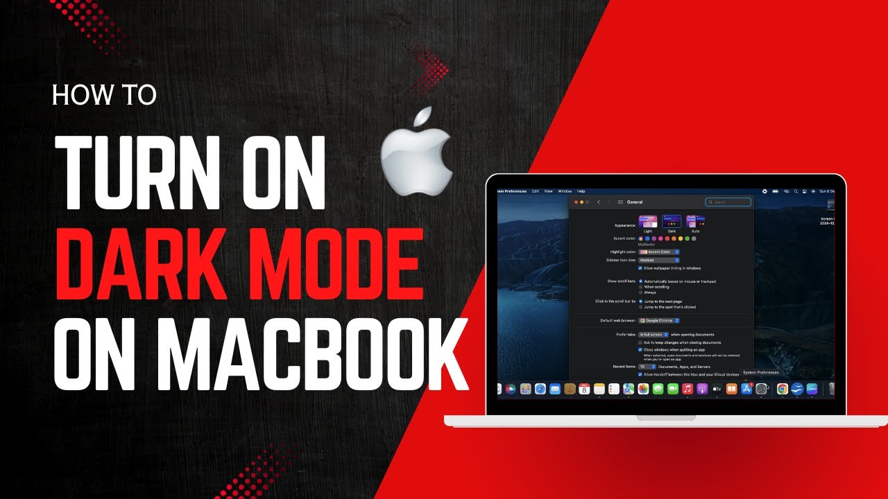How to Enable Dark Mode on Macbook - YouTube