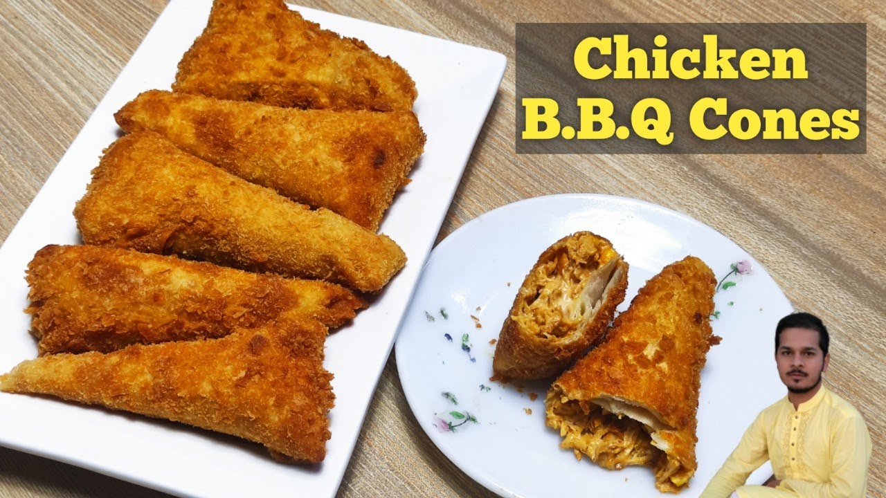 [SUBS] Chicken Bar.B.Q Cones Recipe | How to Make Bar.B.Q Cones ...