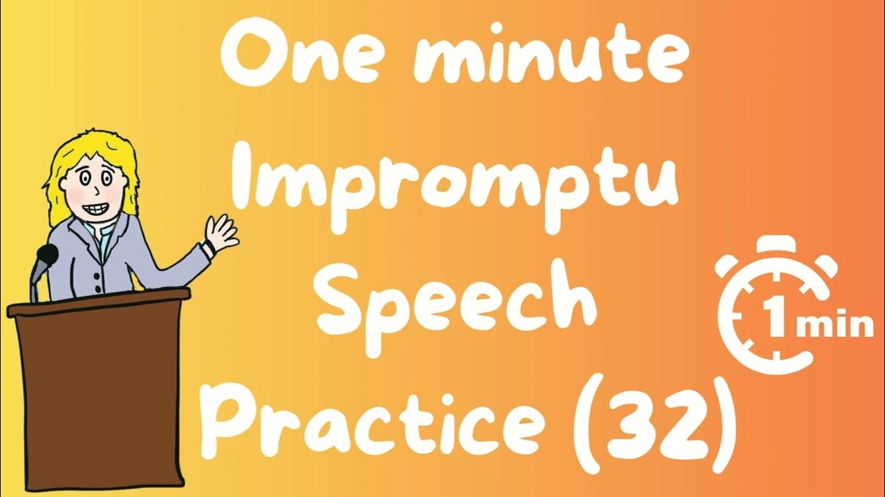 One minute impromptu practice - 32 - YouTube
