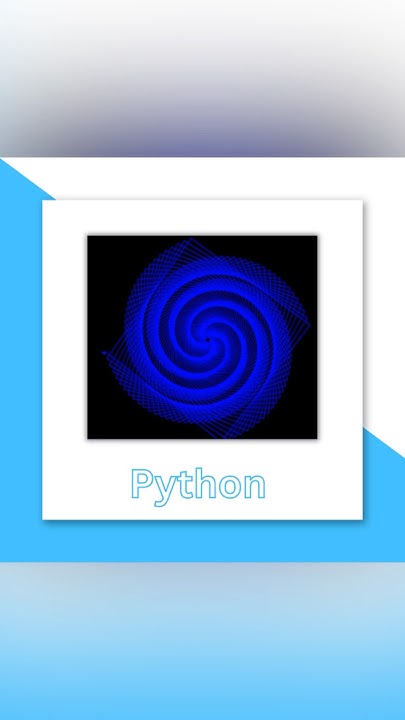 شكل هندسي حلزوني بلغة البرمجة بايثون Pythoncode Coding Codeprojects Python بايثون Youtube