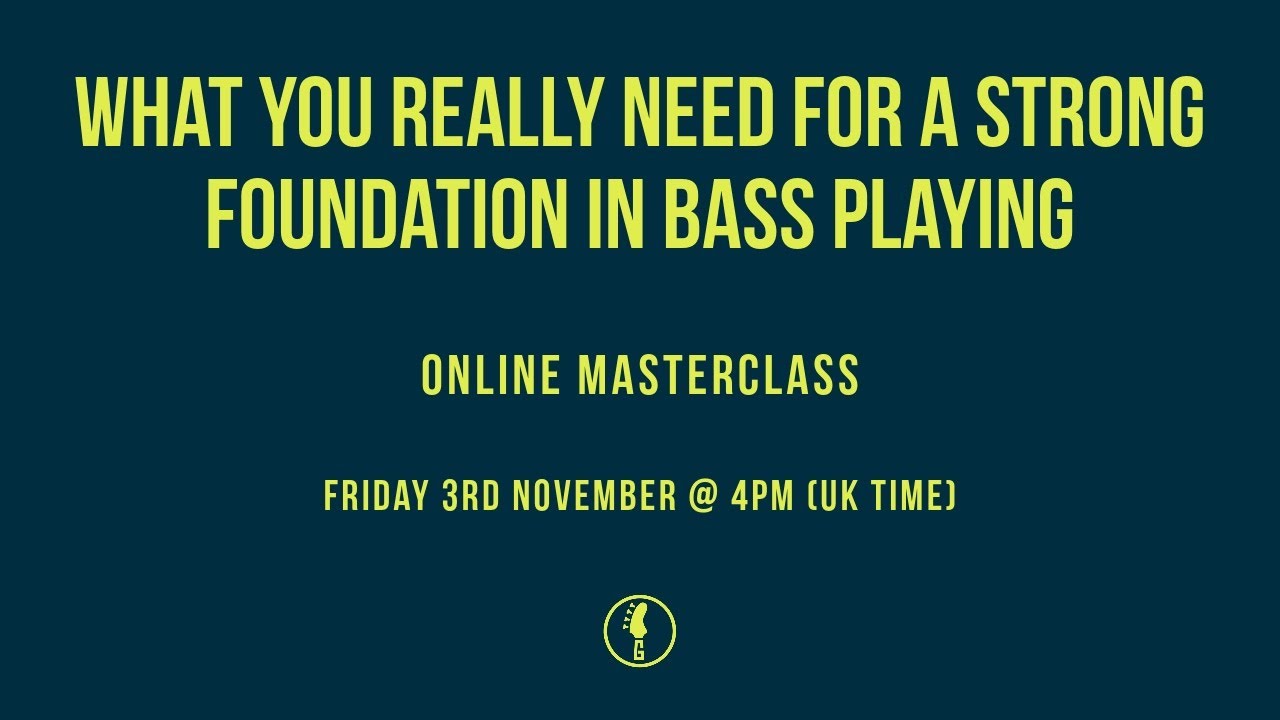What You Really Need For A Strong Foundation In Bass Playing - YouTube