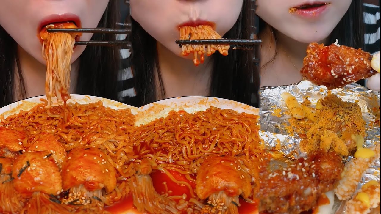 eating asmr mukbangs foods #302 - YouTube