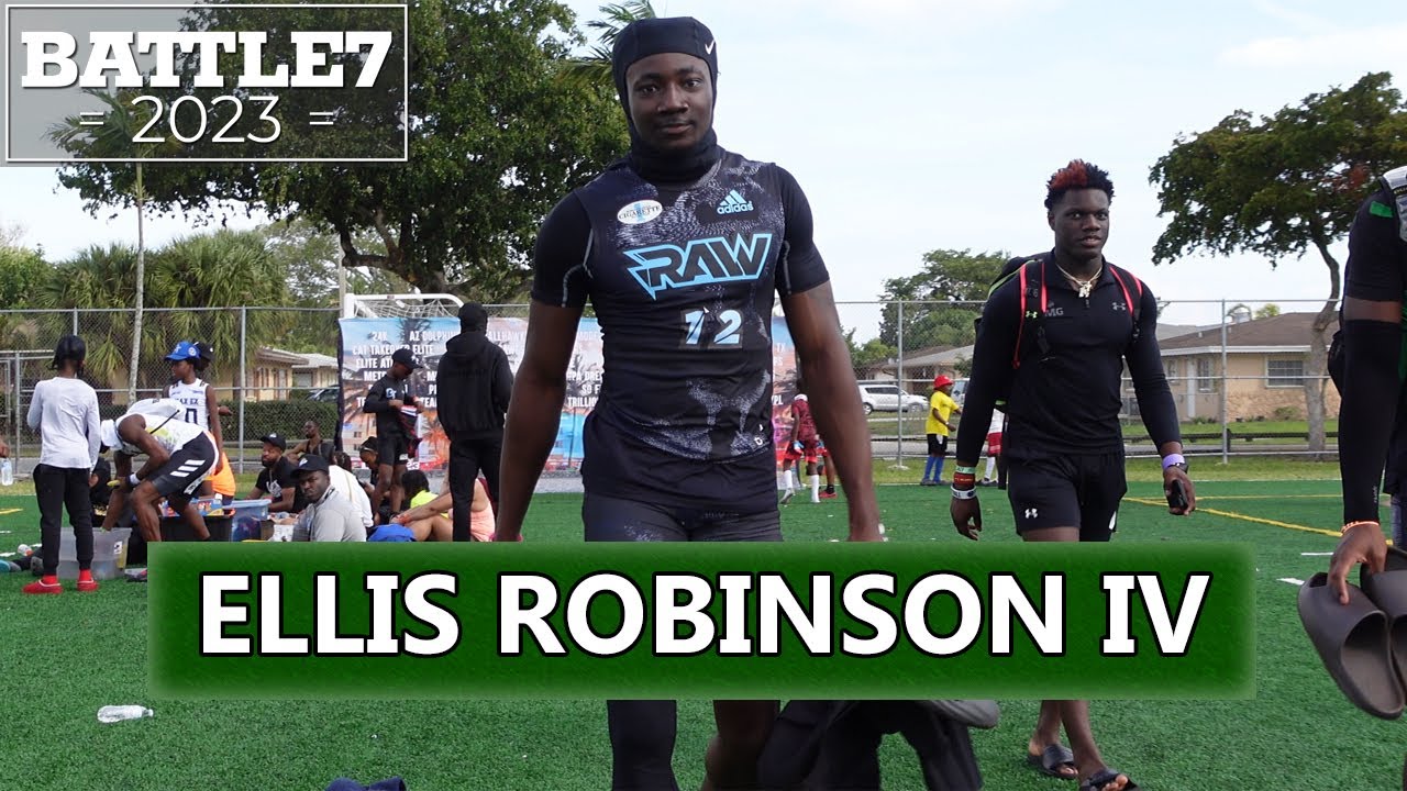 IMG Academy CB Ellis Robinson IV GETS PHYSICAL at Battle Miami 7v7 ...