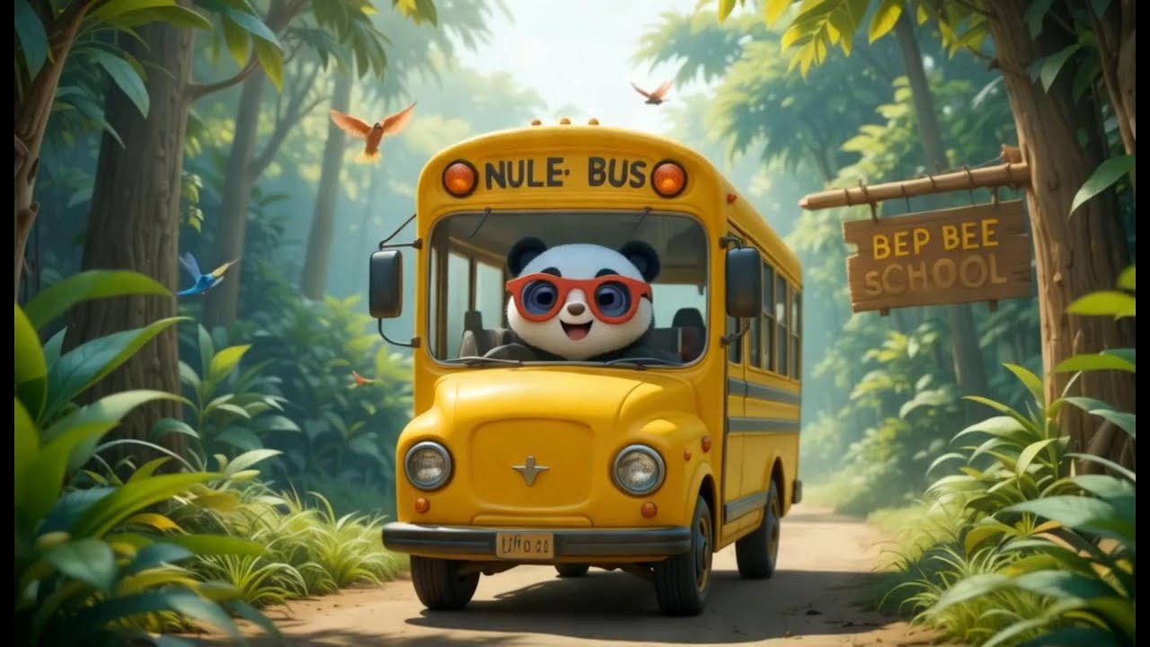 Wheels on the Bus Jungle Safari + More Vehicle Rhymes & Songs for Kids🌟" Kids Giggle Studio # ...
