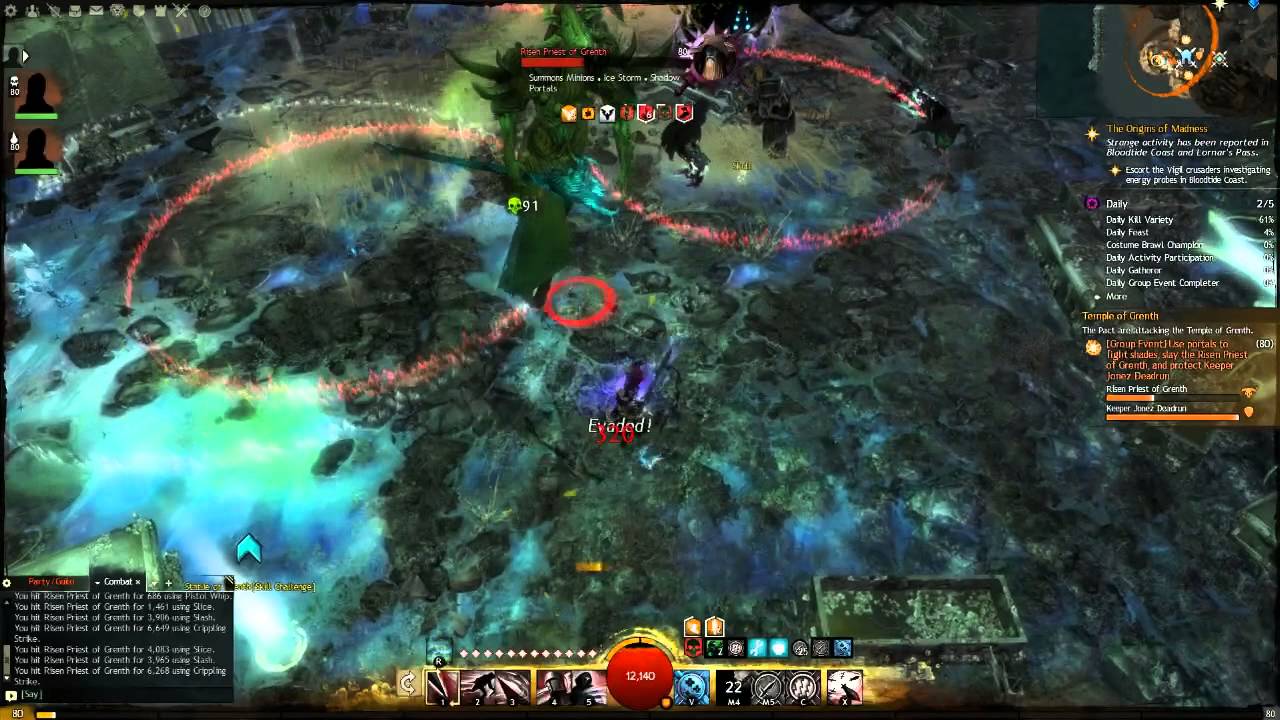 GW2 - Risen Priest of Grenth Solo (Thief) - No Stacking/LoS/Stealth ...