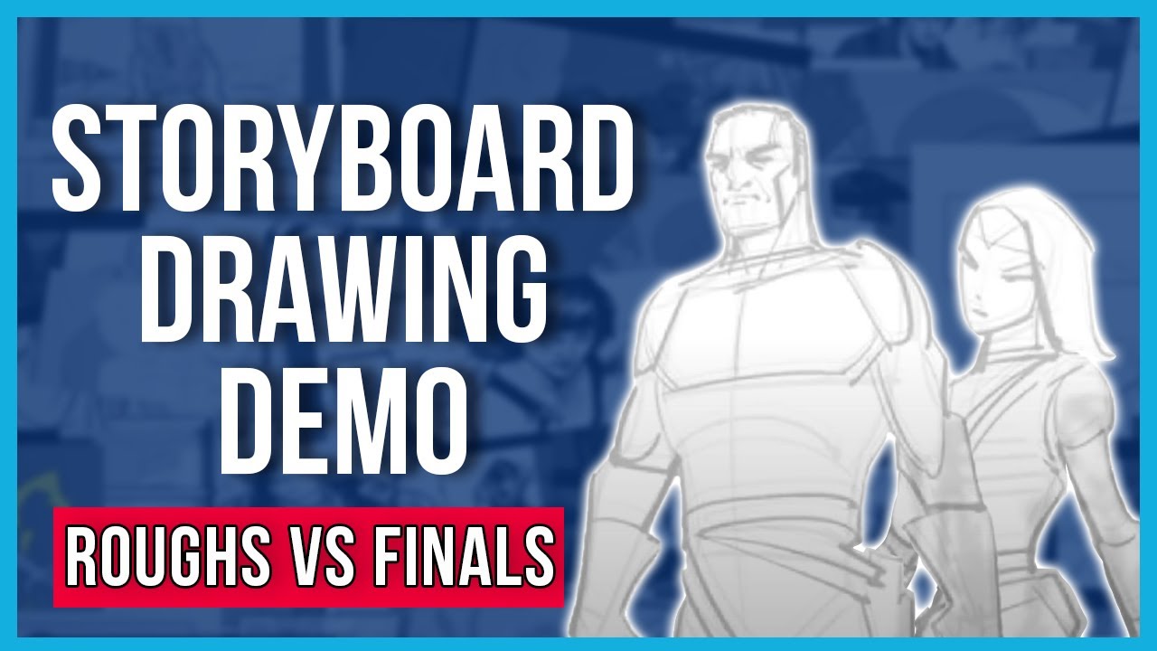 Storyboard Drawing Demo: Rough to Final - YouTube