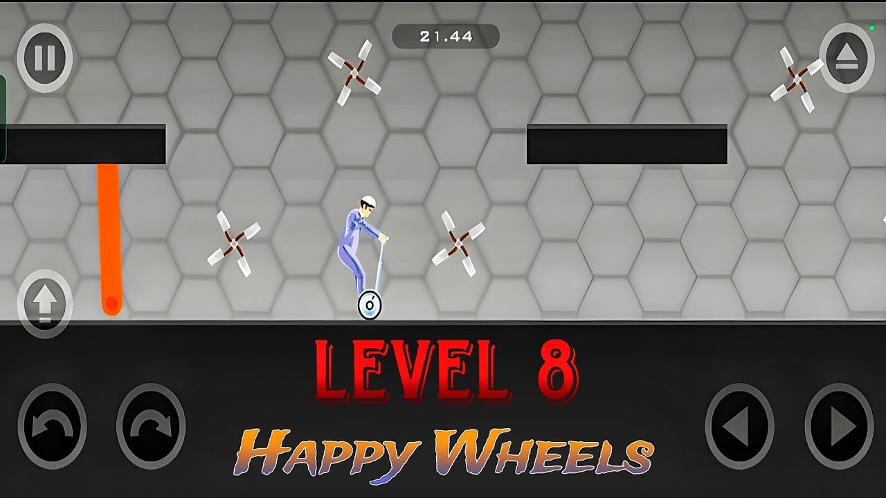 Happy wheels Level 8 🗣️ Hard - Strive pulse - YouTube