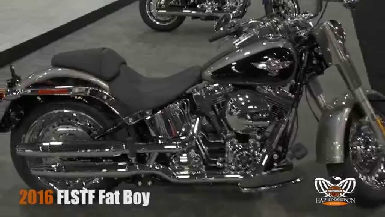 New 2016 Harley Davidson FLSTF FatBoy Motorcycle - YouTube