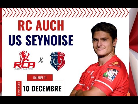 Rugby Club Auch X US Seynoise ( Journée 11 Nationale 2) - YouTube