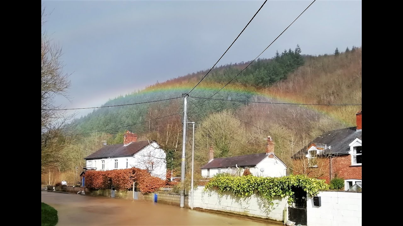 Knighton floods return 23/02/2020 - YouTube