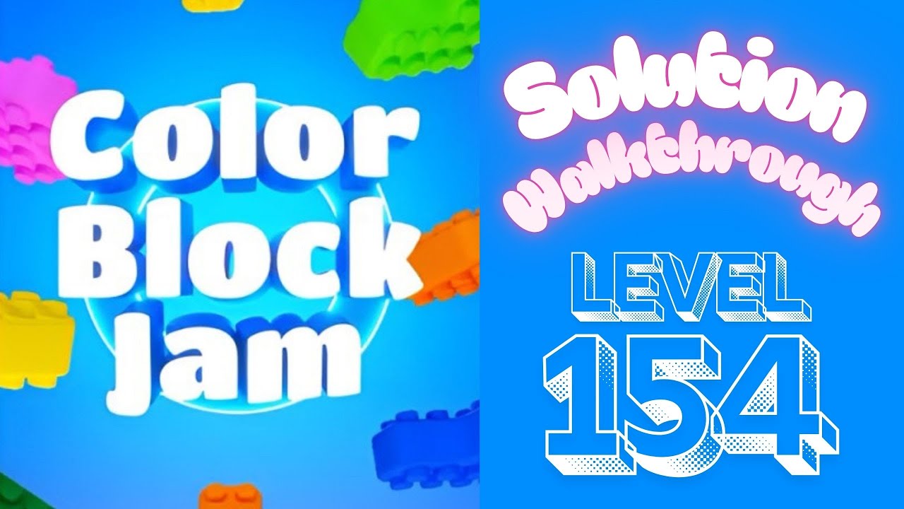 Color Block Jam - Level 154 - Solution Walkthrough!!! - YouTube