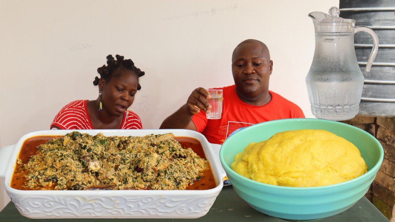 Yellow Fufu ASMR Mukbang Super Delicious African Family Food Show ...