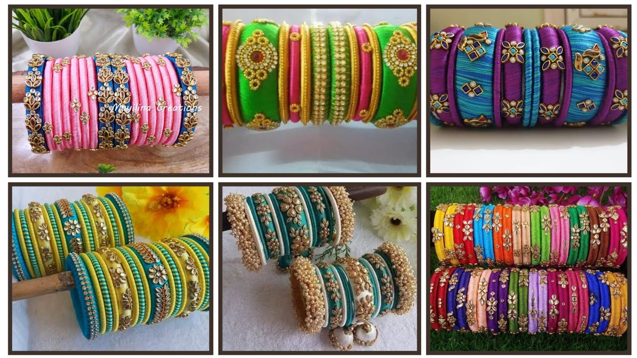 Silk Thread Bangle Designs/ Bangles Design/ Wedding Bangles @Simply ...