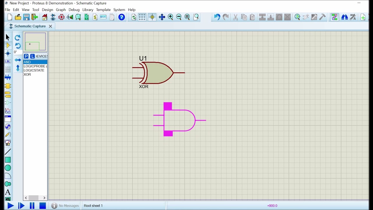 HALF ADDER using PROTEUS software digital electronic ECE - YouTube