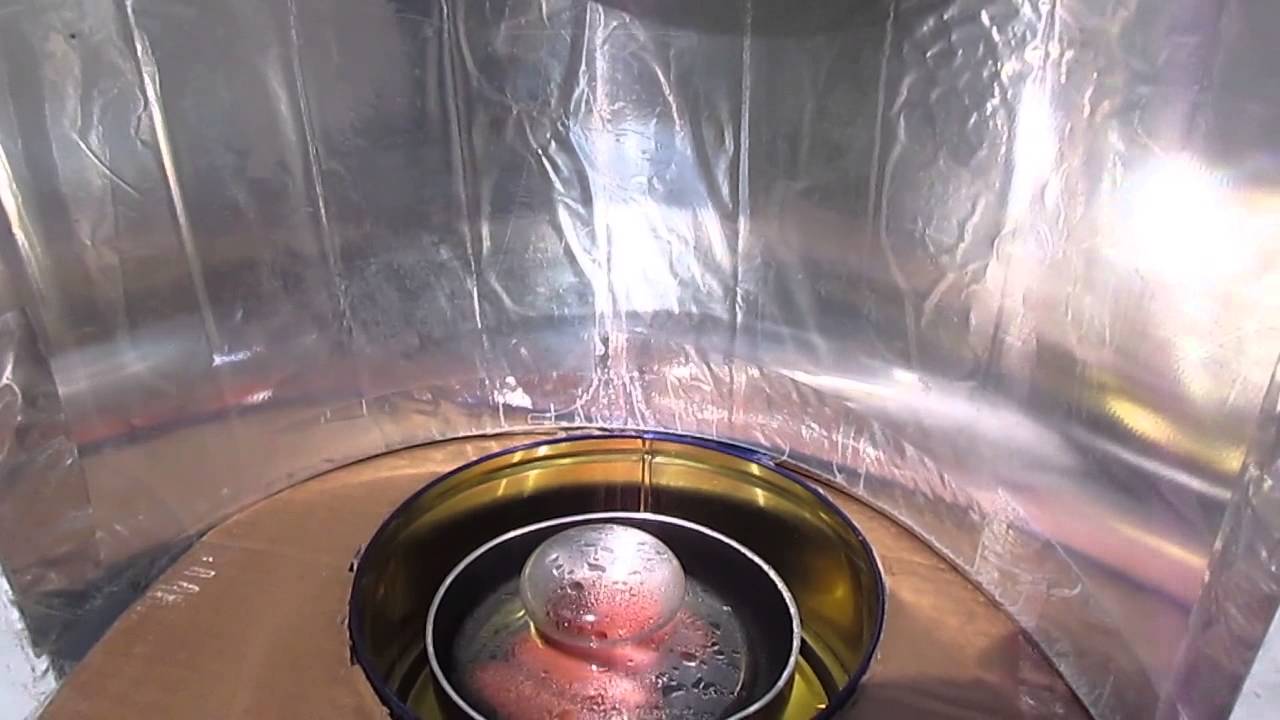 Passive portable solar oven - YouTube