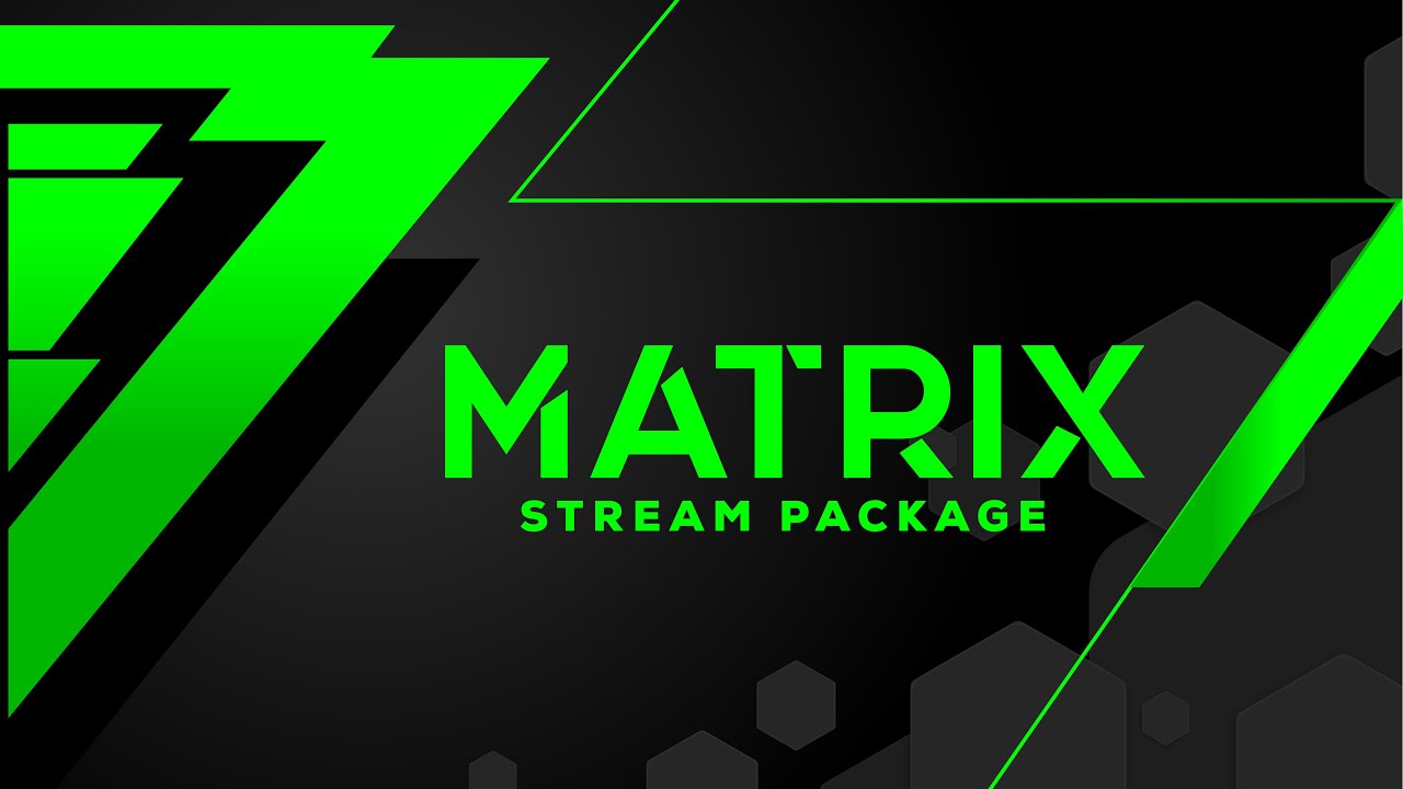 Animated Stream Overlay Package Matrix | Stream Designz - YouTube