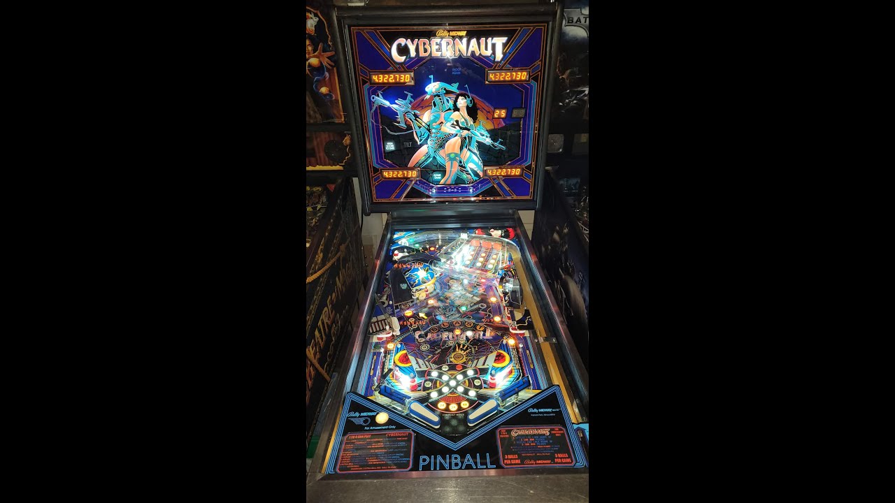 1985 Bally Cybernaut Pinball Project Gameplay / Tutorial - YouTube