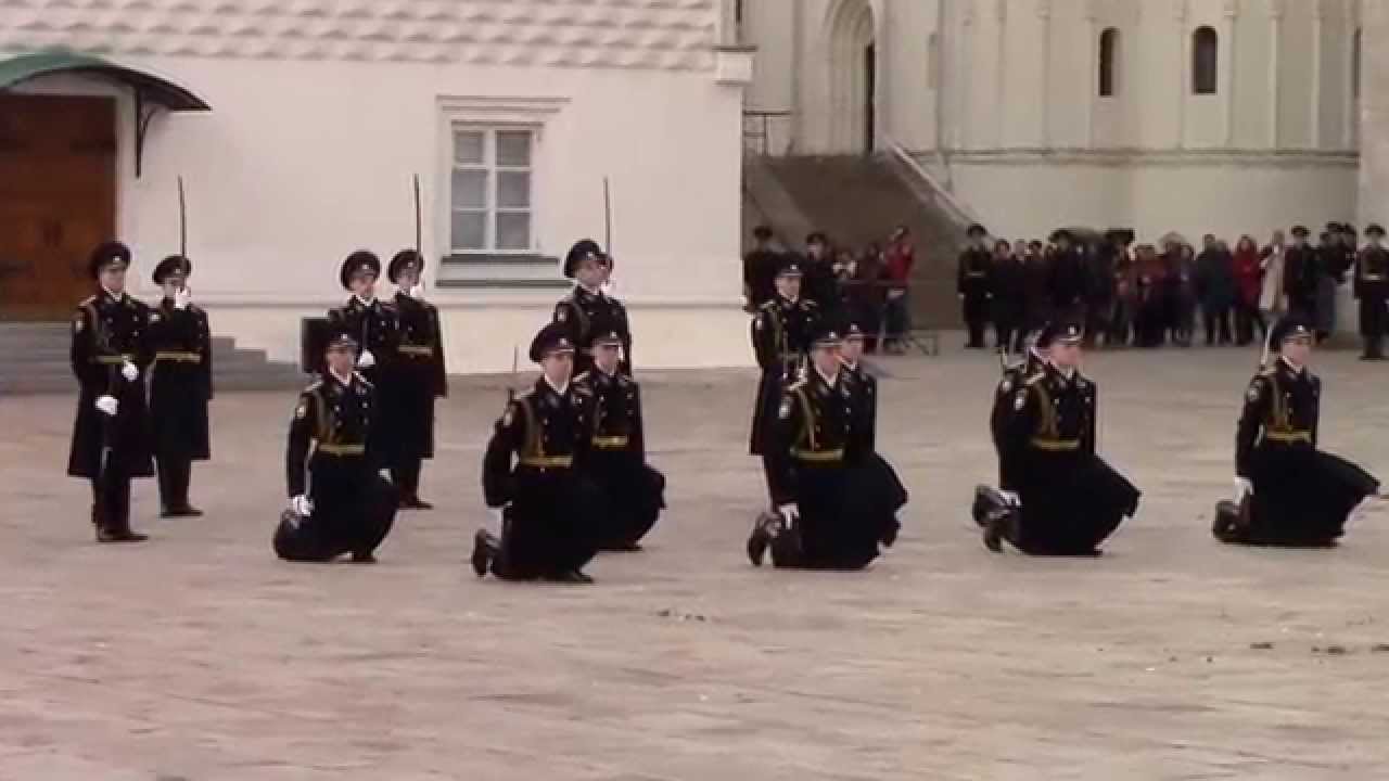 The performance of the Honor guard of the Presidential regiment in the ...