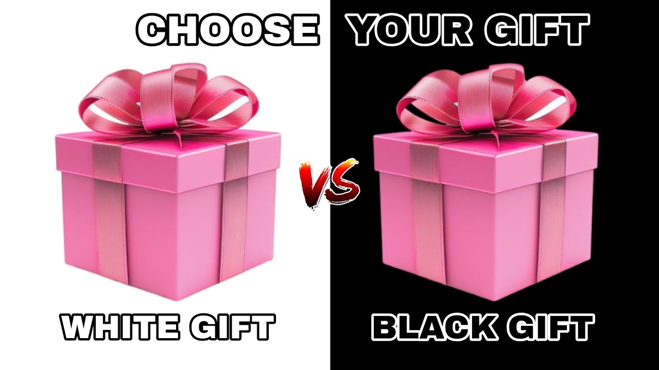 choose your gift 🎁 white gift vs black gift #chooseyourgift #vs # ...
