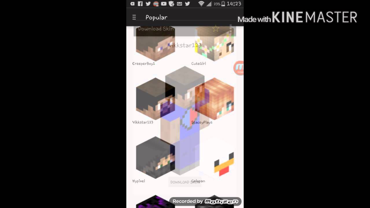 How to get vikkstar123 skin on minecraft pe - YouTube
