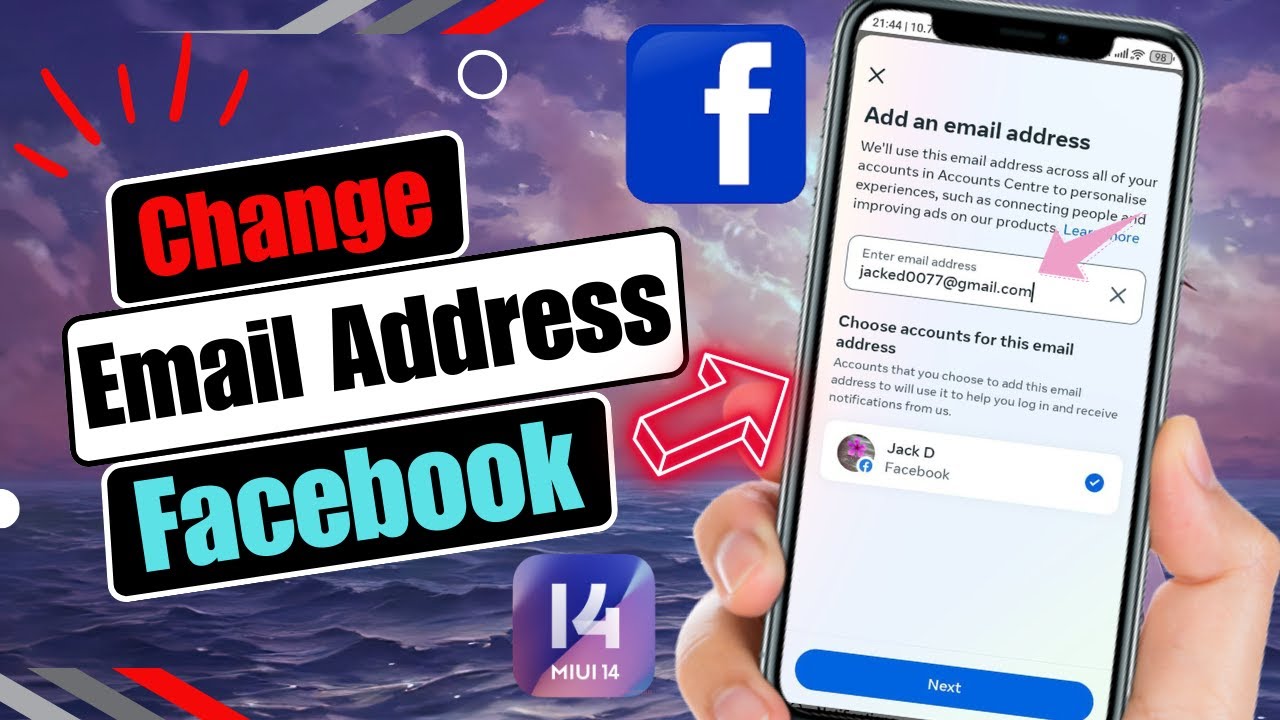 How To Change Facebook Email Address | Facebook Gmail Change Android ...