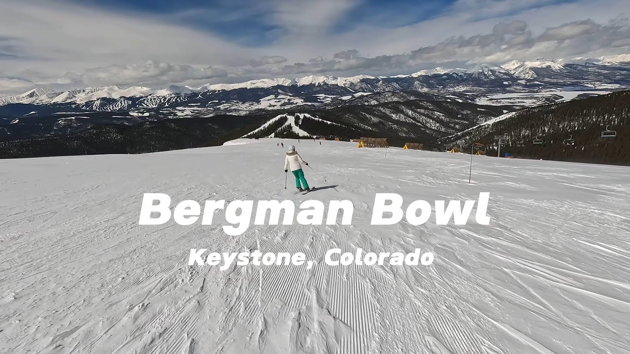 Skiing Bergman Bowl ⛷️👍 A Beautiful Day on the Mountain #ski #keystone ...