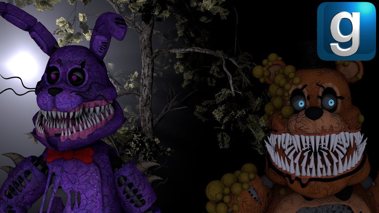 Gmod FNAF | Twisted Freddy And Twisted Bonnie Go Camping - YouTube