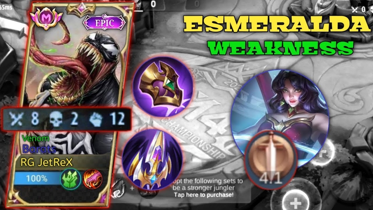 CORE ESMERALDA REACT TO BARATS COUNTER BUILD | MLBB 🦖 - YouTube
