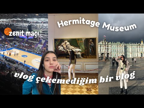St. Petersburg Vlog görünümlü Sohbet Videosu :) | Vyborg, Hermitage Museum, Zenit Maçı