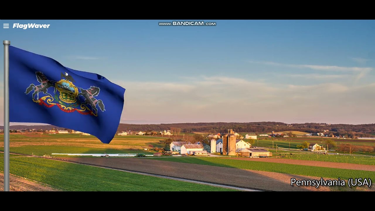 Pennsylvania State Flag and State Song - YouTube