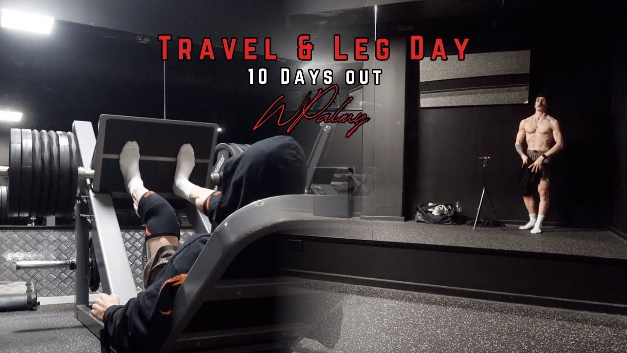 Leg Day At Muscle Club Albany | Work Trip | 10 Days Out - YouTube