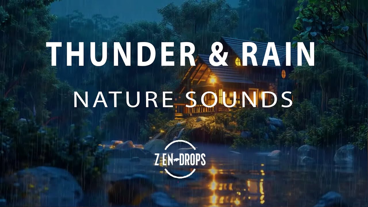 Thunder & Rain Sounds for Sleeping - Rainstorm Sounds for Studying ...