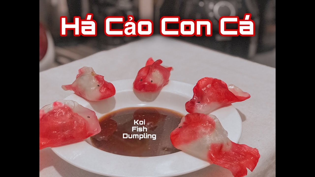 Cách làm Há Cảo Con Cá | Easy Koi Fish Dumplings - YouTube
