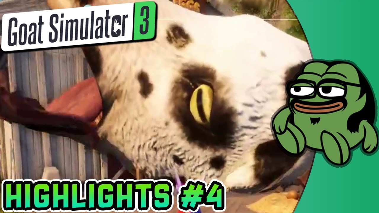 all games should have big head mode — Goat Simulator 3 highlights #4 ...