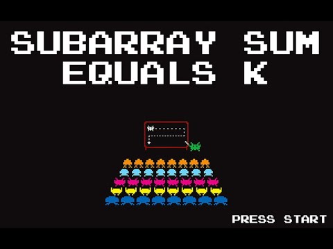 Subarray Sum Equals K - LeetCode 560 | JAVA - YouTube