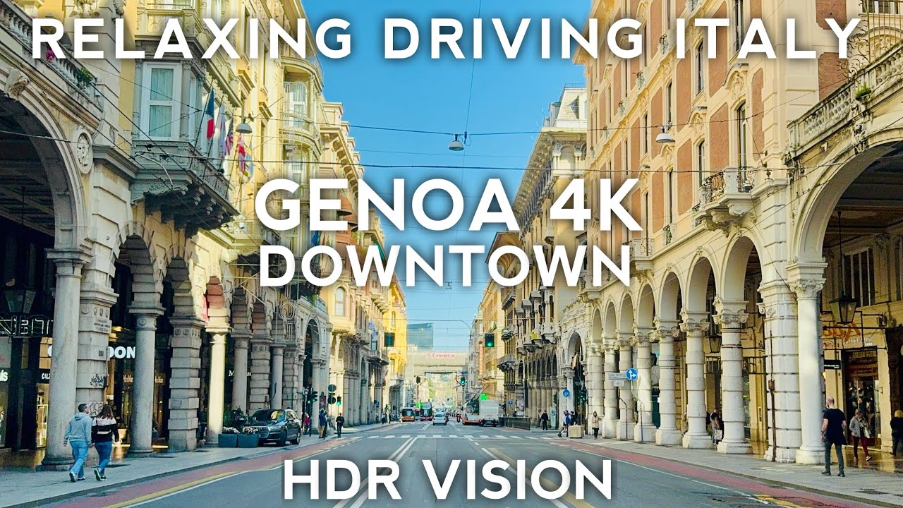 Driving Italy Genoa in 4K - Downtown - New Release - Italy Travel Video ...