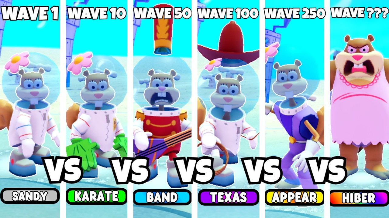 EVERY SANDY UNIT VS ENDLESS MODE! (SpongeBob Tower Defense) - YouTube