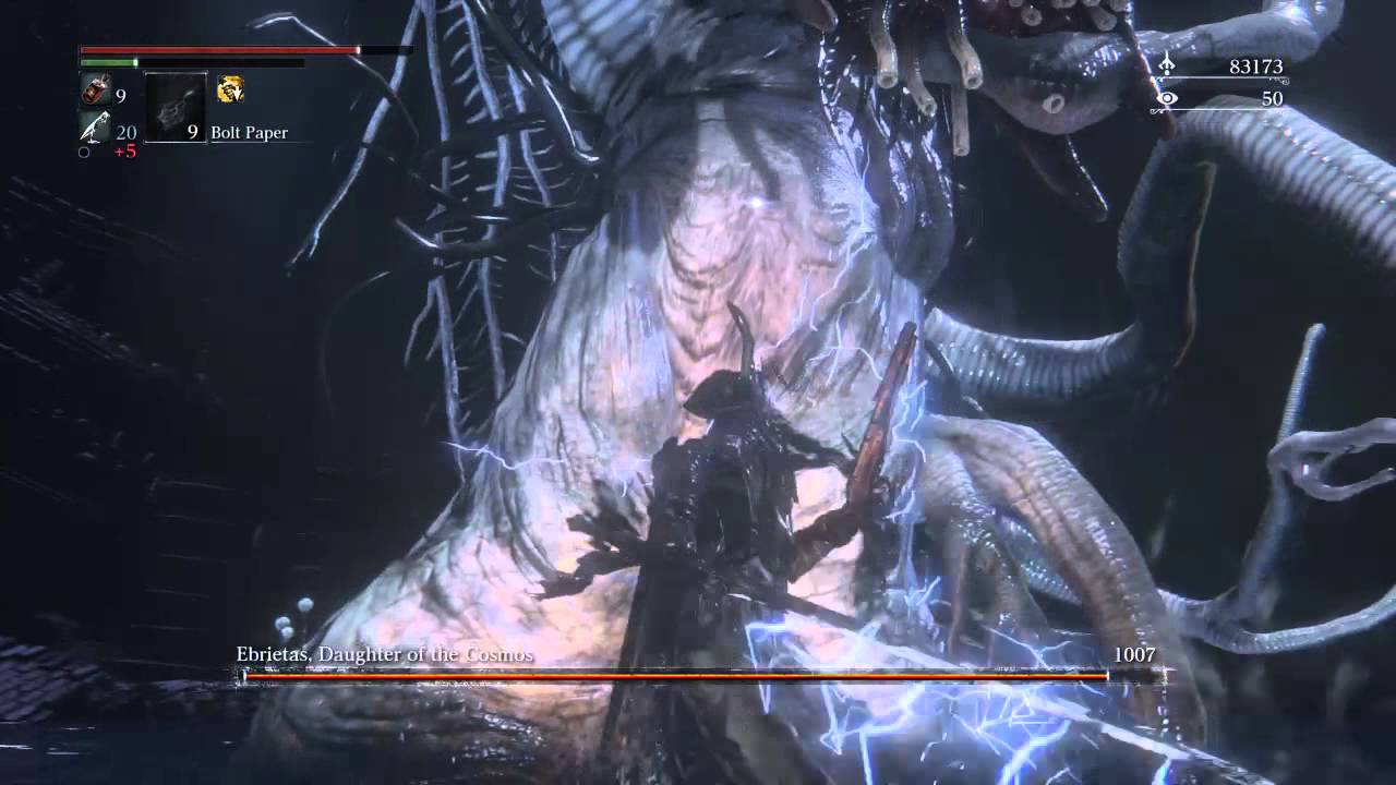 Bloodborne - Ebrietas Boss Fight - YouTube