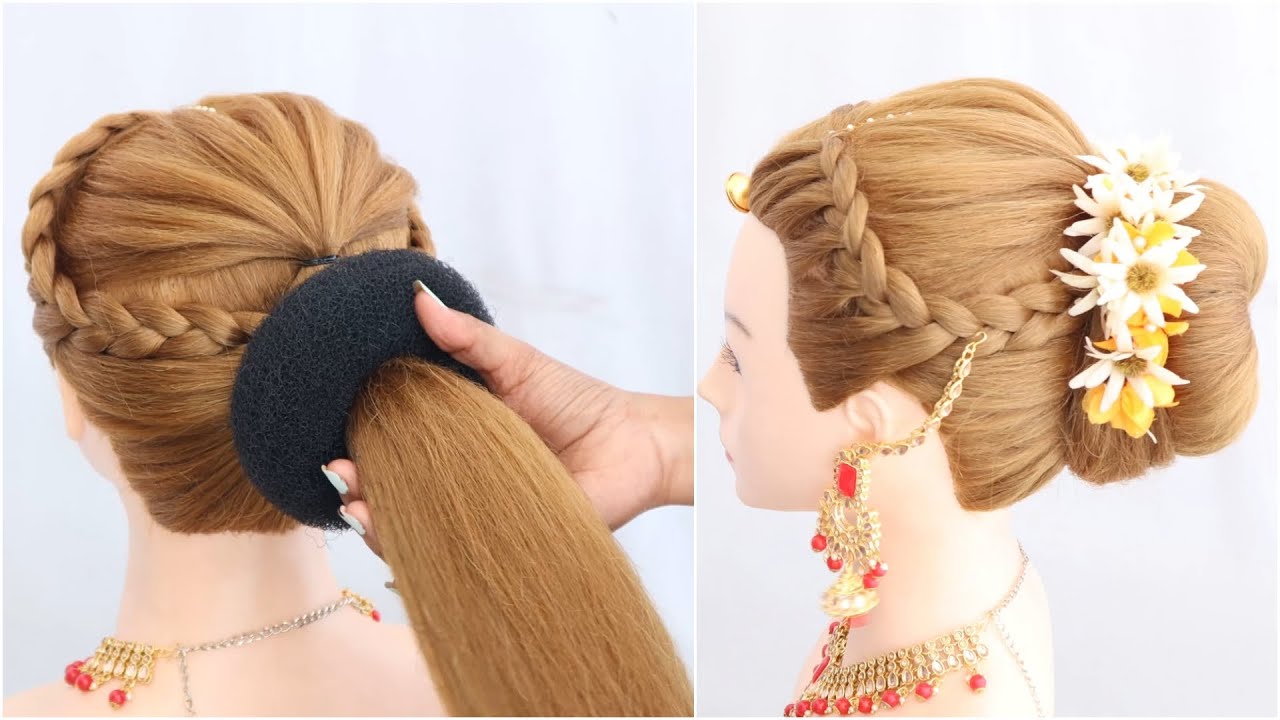 Amazing Bun Stick Hairstyle || Hair Style For Girl || Simple and ...