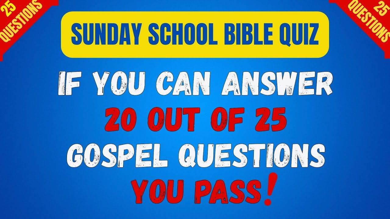 SUNDAY BIBLE SCHOOL CHALLENGE - YouTube