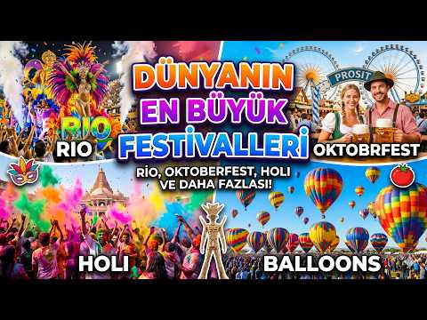 Dünyanın En BÜYÜK FESTİVALLERİ | En Eğlenceli Festival | En İlginç Festival | Festivaller