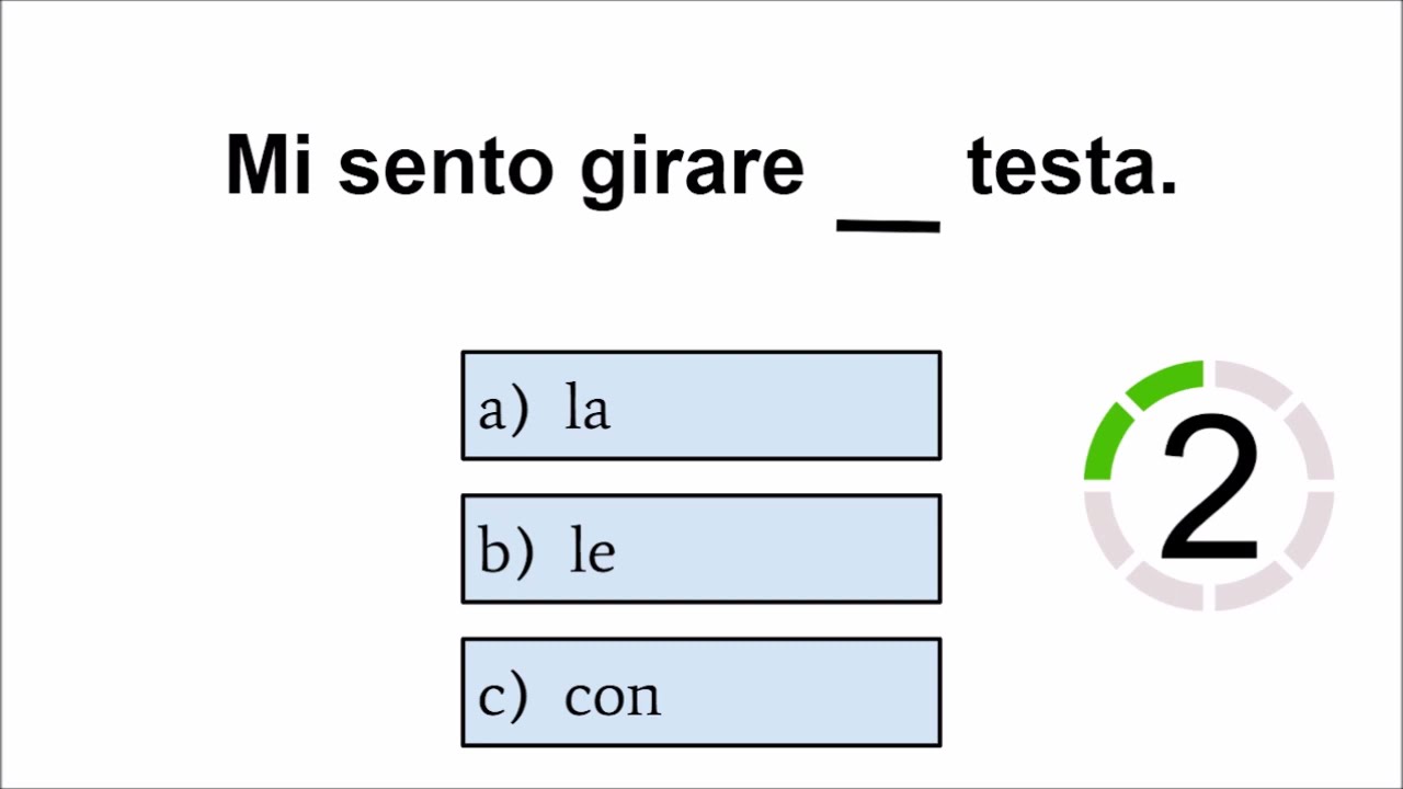 ITALIAN QUIZ 20 - level A2 | Can You Pass this ITALIAN test? Try it ...