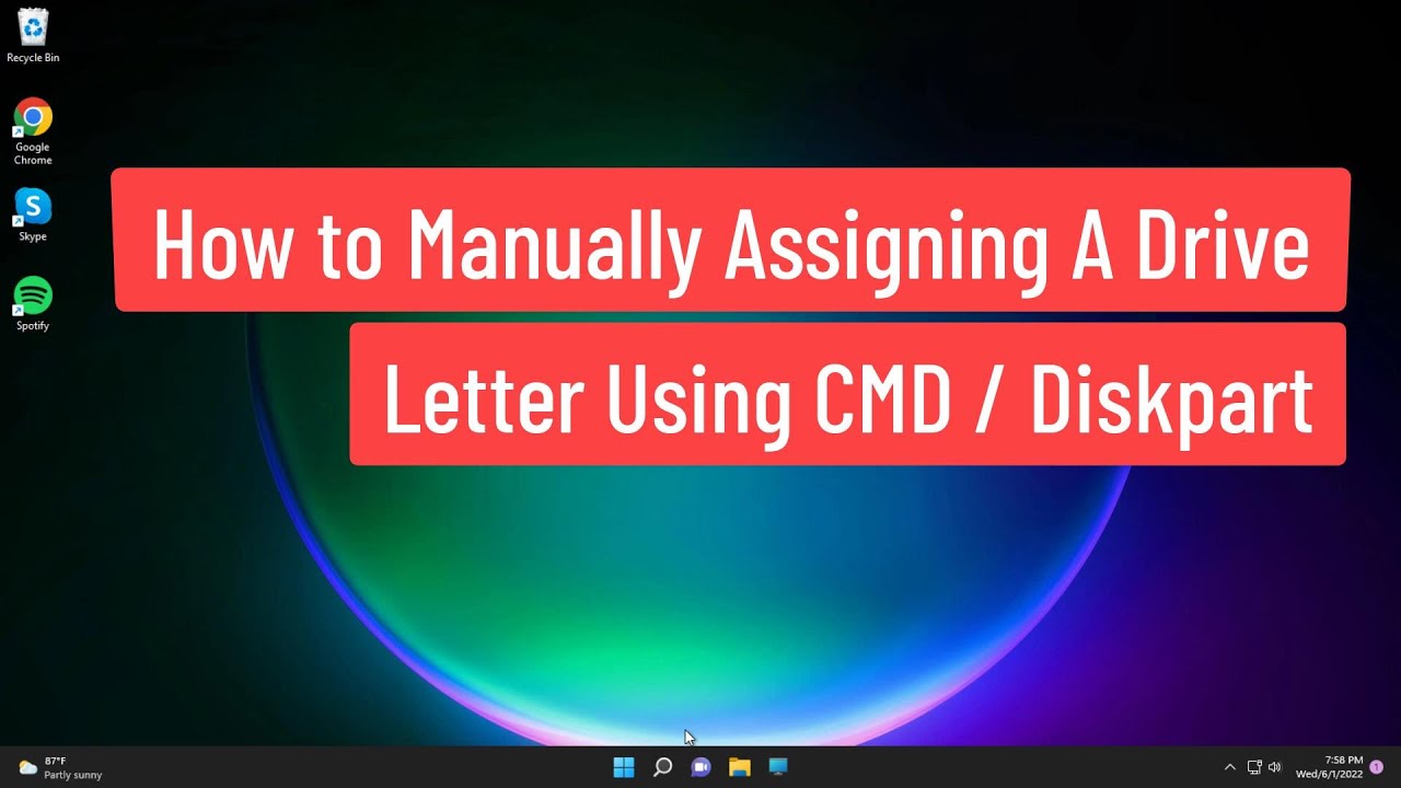 How To Manually Assigning A Drive Letter Using CMD Diskpart YouTube How To Manually Assigning A Drive Letter Using CMD Diskpart YouTube