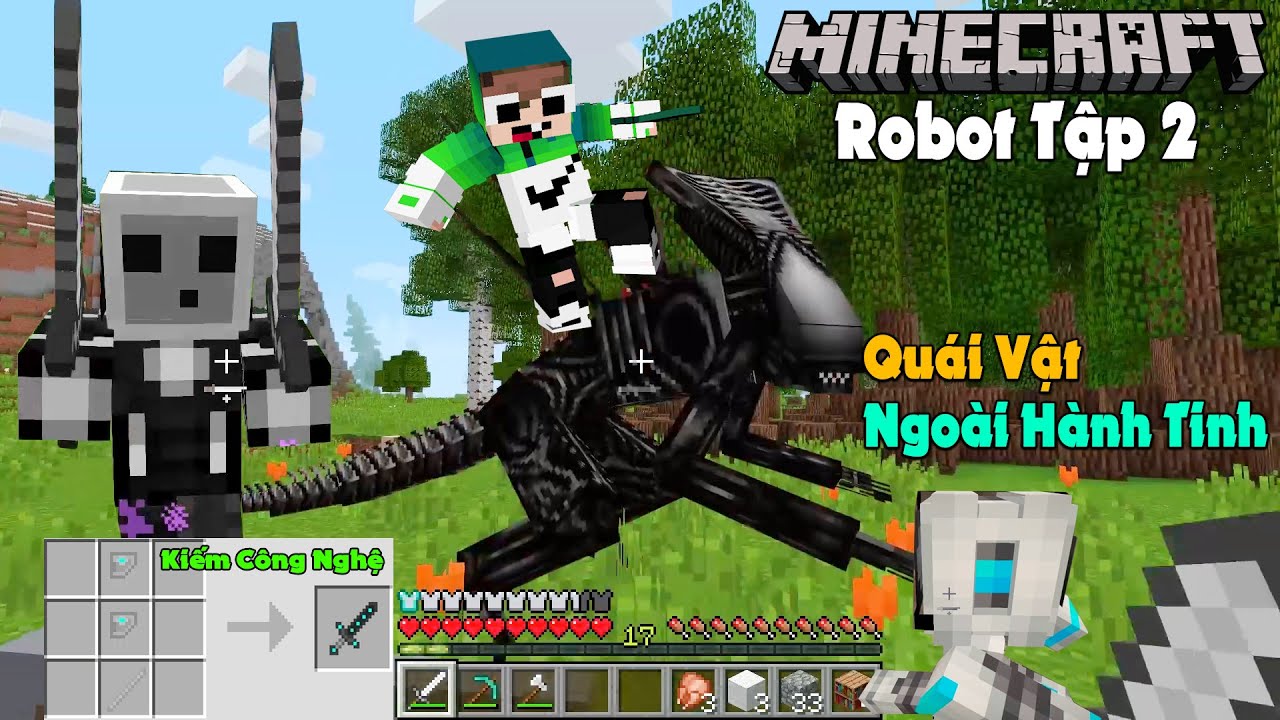 MINECRAFT ROBOT TẬP 2: ZOMBIE ROBOT, QUÁI VẬT NGOÀI HÀNH TINH - YouTube